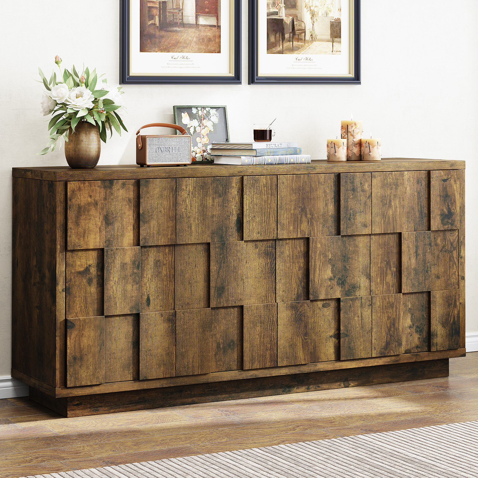 Ebern Designs 60" Sideboard Buffet Cabinet | Wayfair